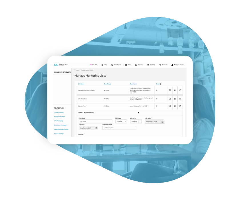 ResDiary: Restaurant Booking System