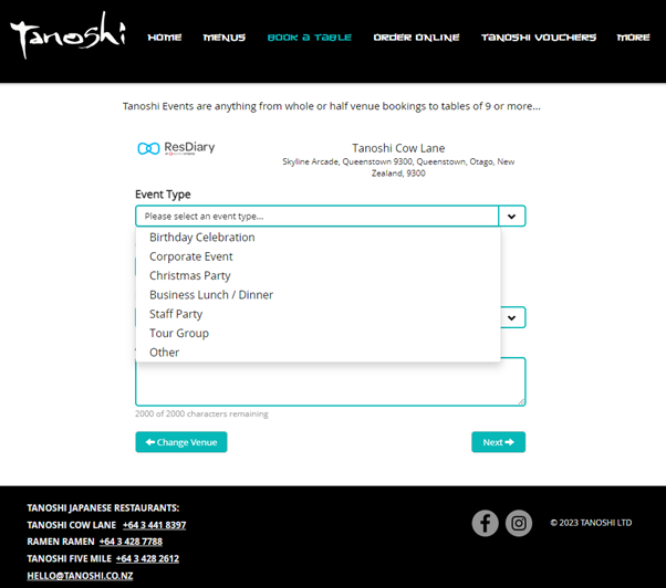 Tanoshi Group sees 35% more peak covers, 2X event bookings, and 30% ...
